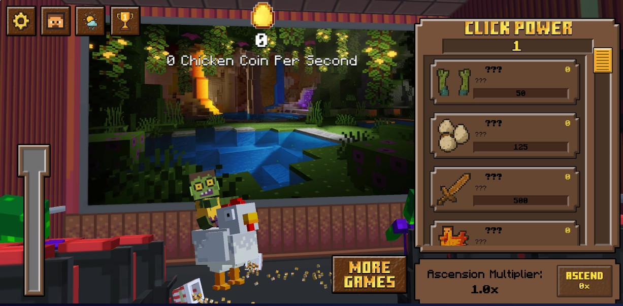 Chicken Jockey Clicker - Play Chicken Jockey Clicker On Wacky Flip