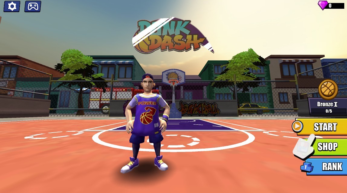 Dunk Dash - Play Dunk Dash On Wacky Flip